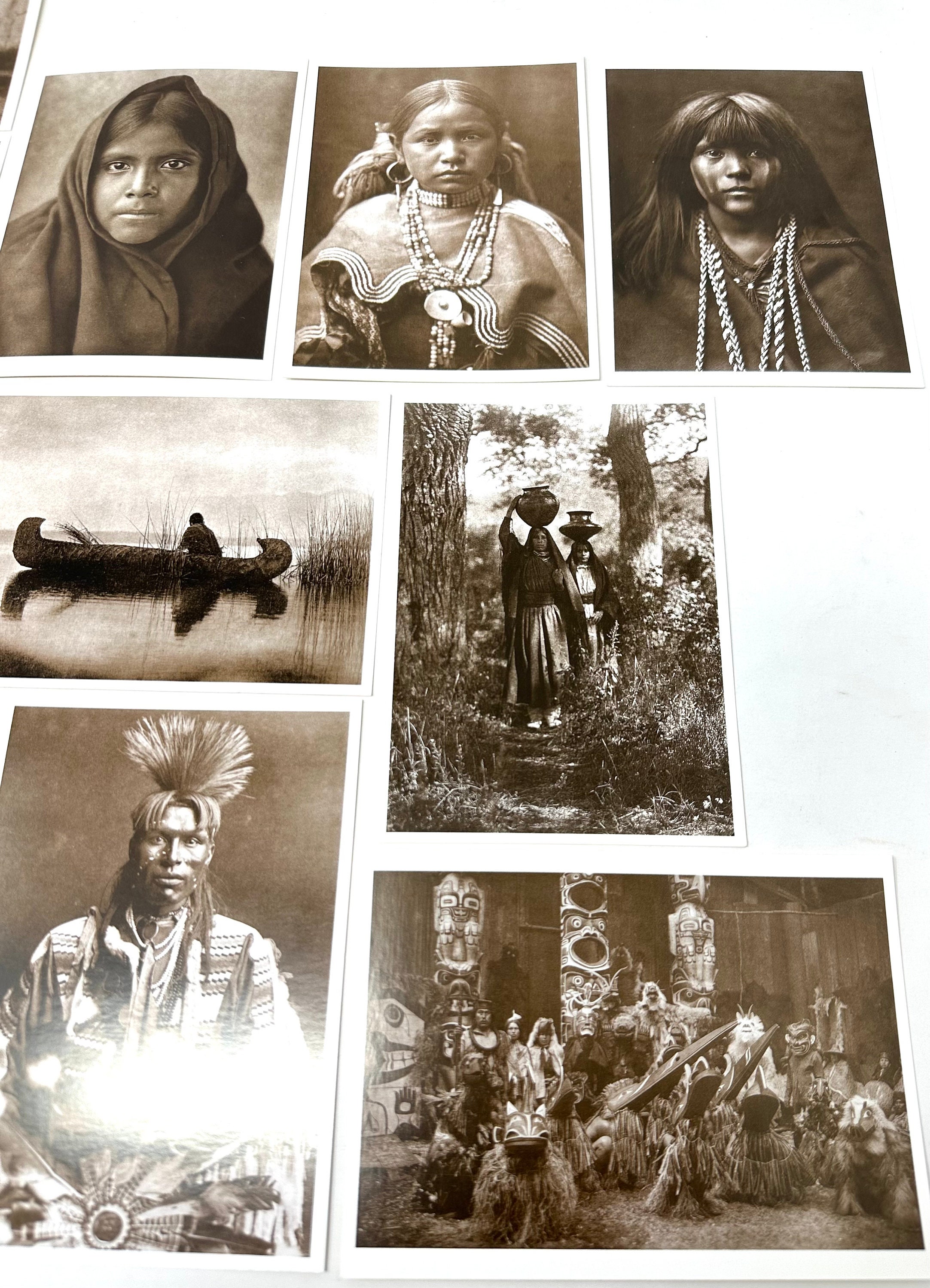 Azusa Native American Post Cards by Edward S Curtis - Lot of 15 - Etsy