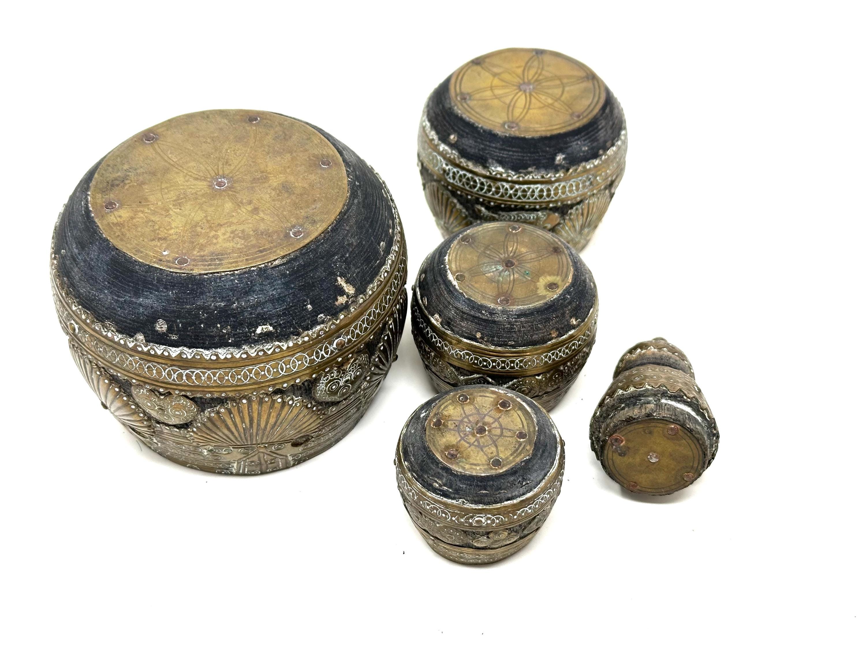 Antique Indian Suri Sherpai Bowl Set - Etsy