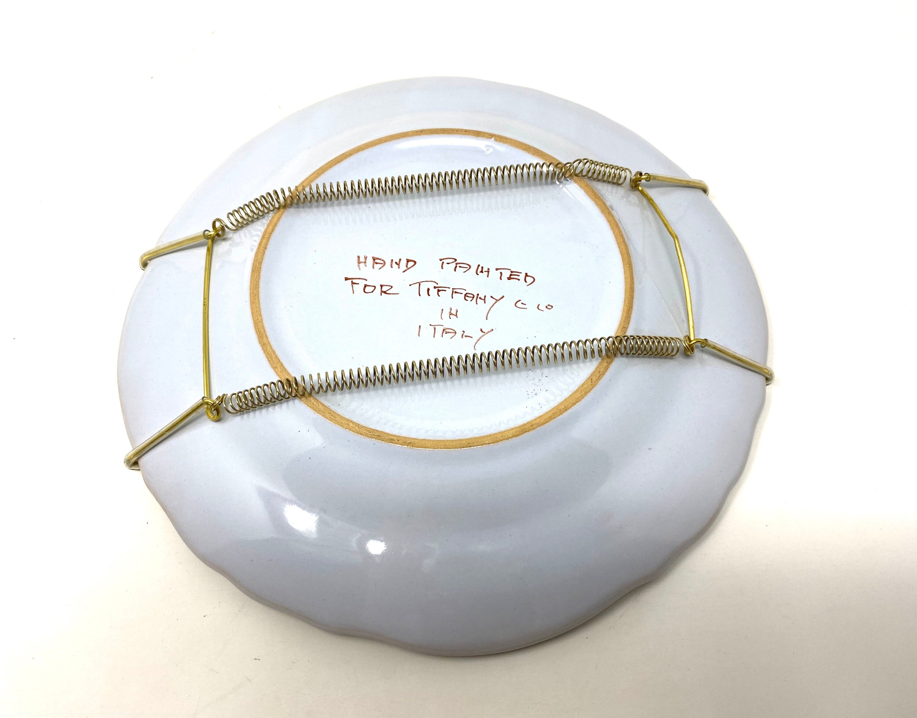 Tiffany & Company Plate - Hand Painted in Italy - Etsy