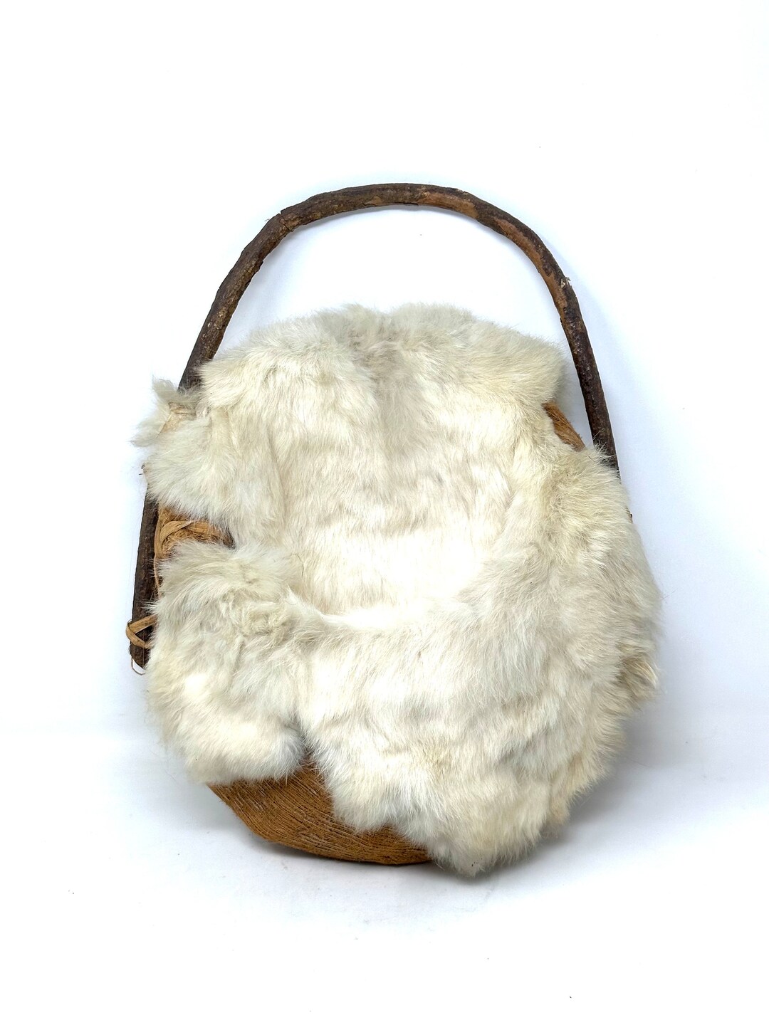 Native American Rabbit Fur Wall Basket - Etsy