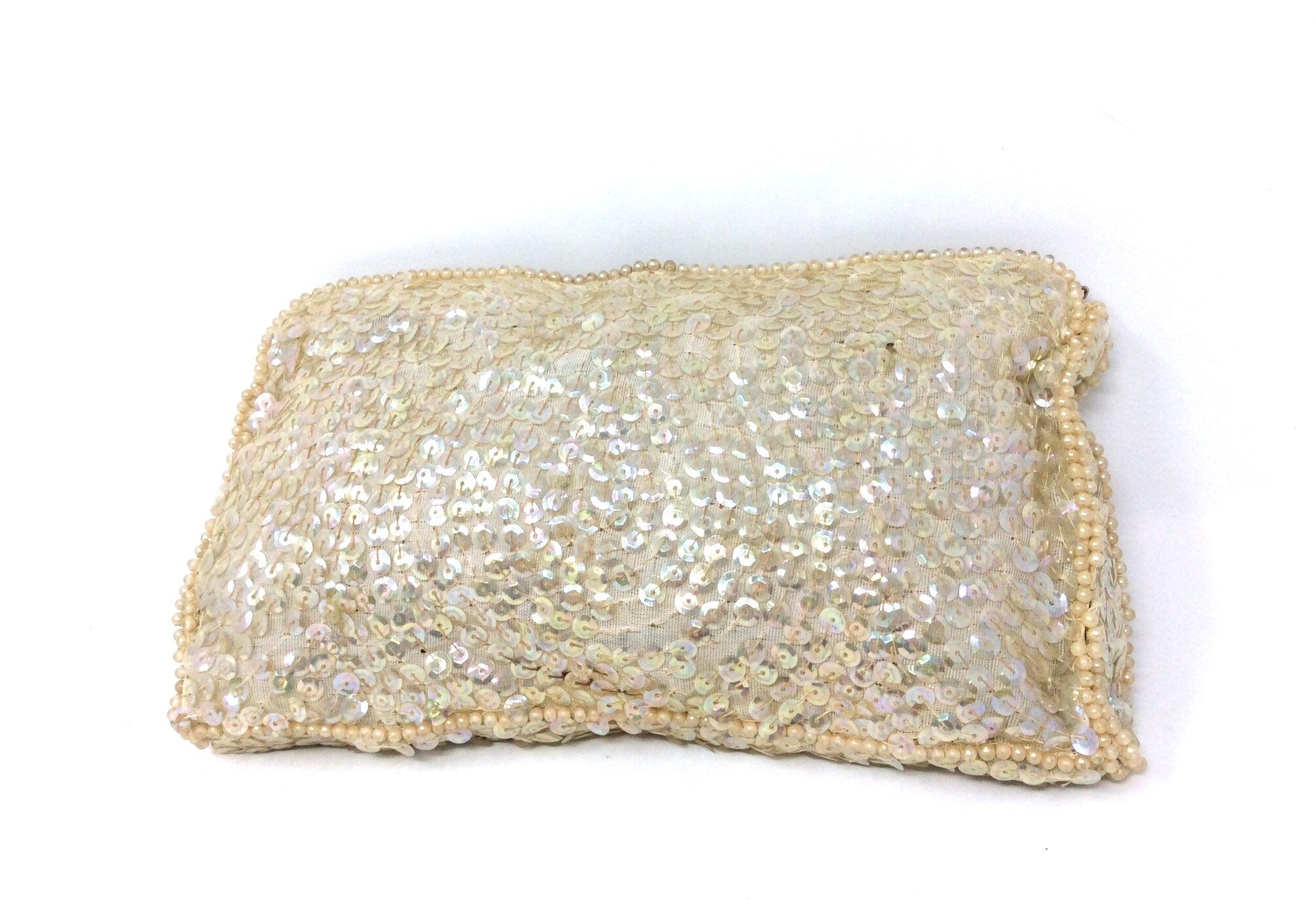 Vintage 1950s Handmade Sequined Clutch - Debbie Japan - Etsy