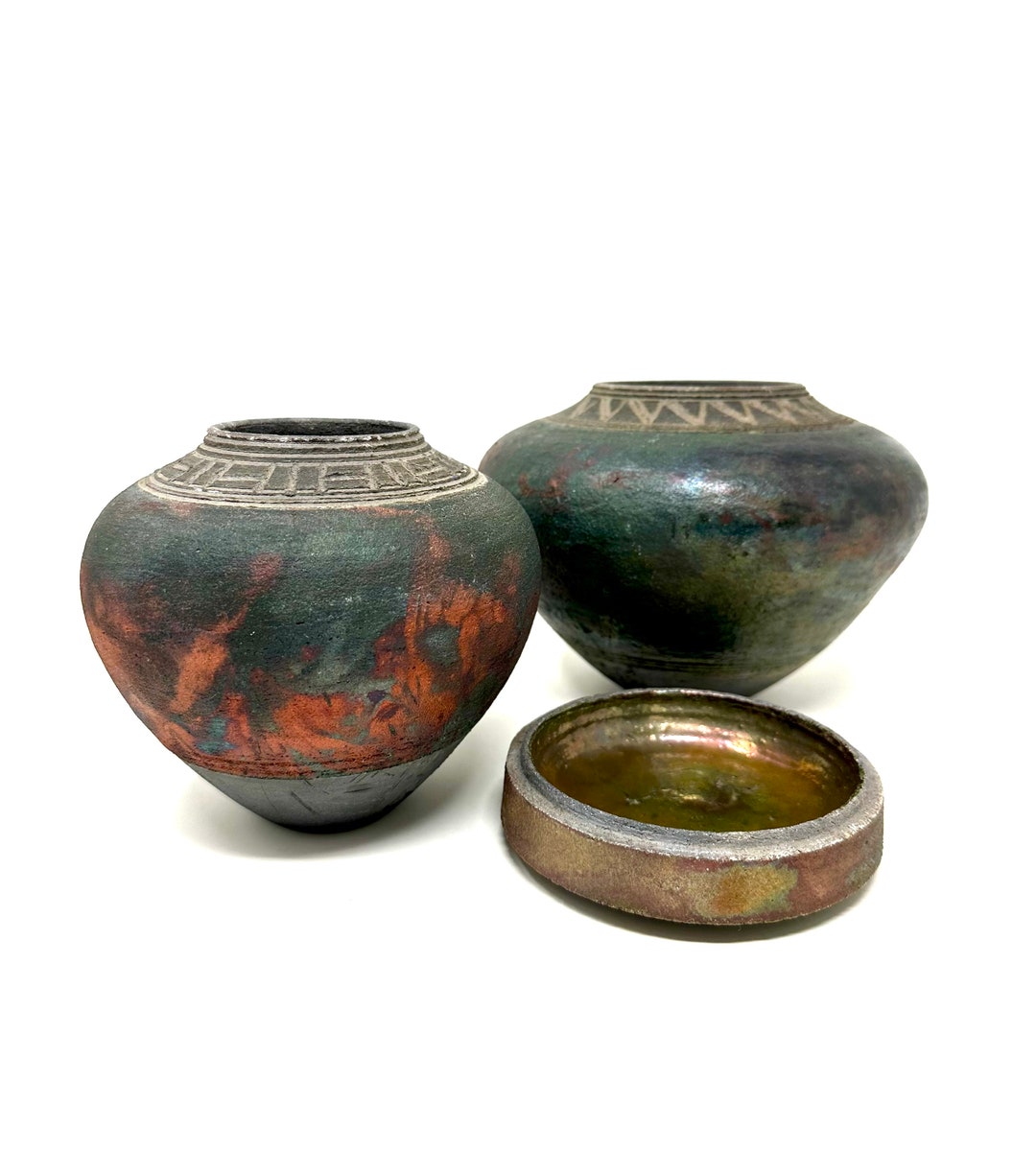 Gay Liebert Raku Pottery Vases - Set of Three - Etsy