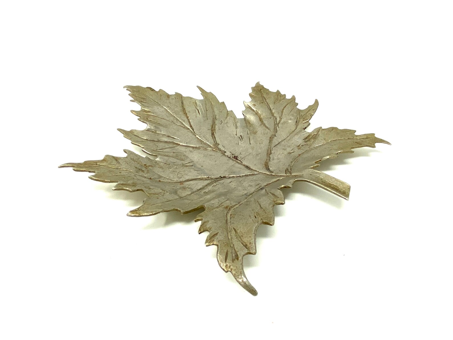 Vintage Silver Plated Maple Leaf Tray - Artist Signed - Etsy