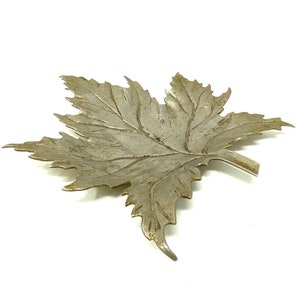 Vintage Silver Plated Maple Leaf Tray - Artist Signed - Etsy