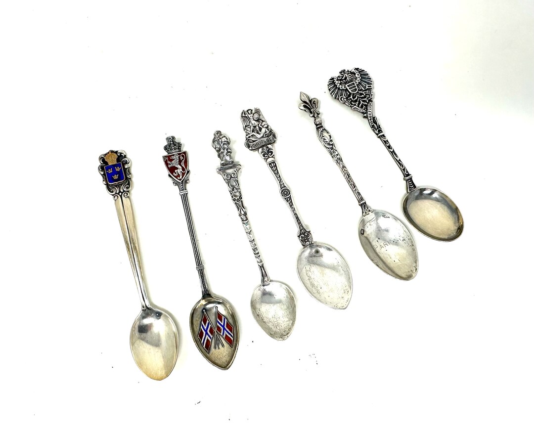 Silver European Souvenir Spoons - Etsy