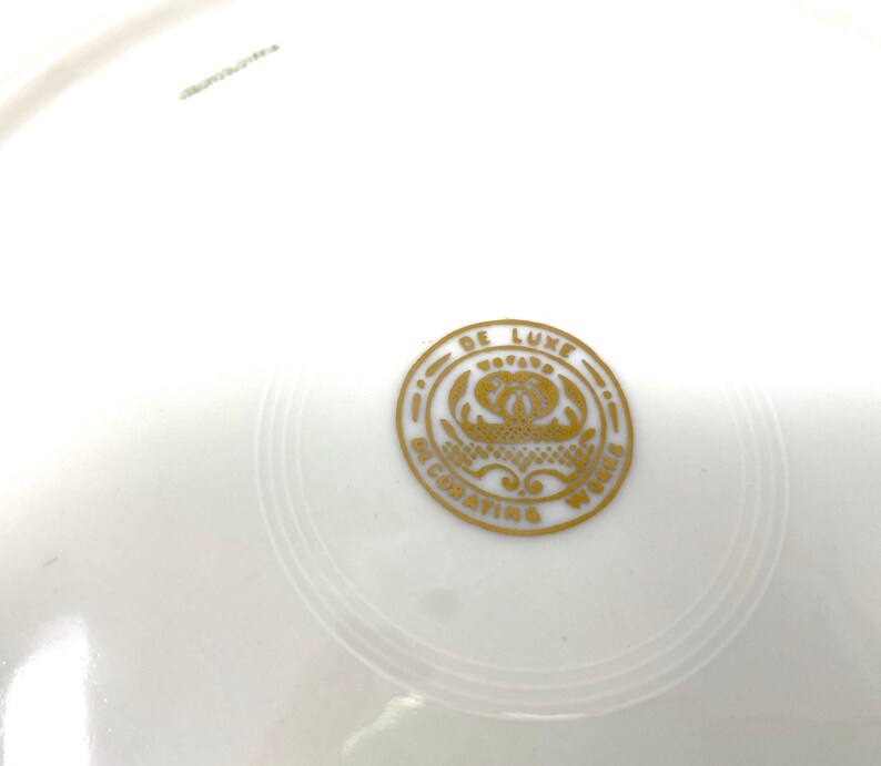 De Luxe Decorating Works Plate Hand Painted - Etsy