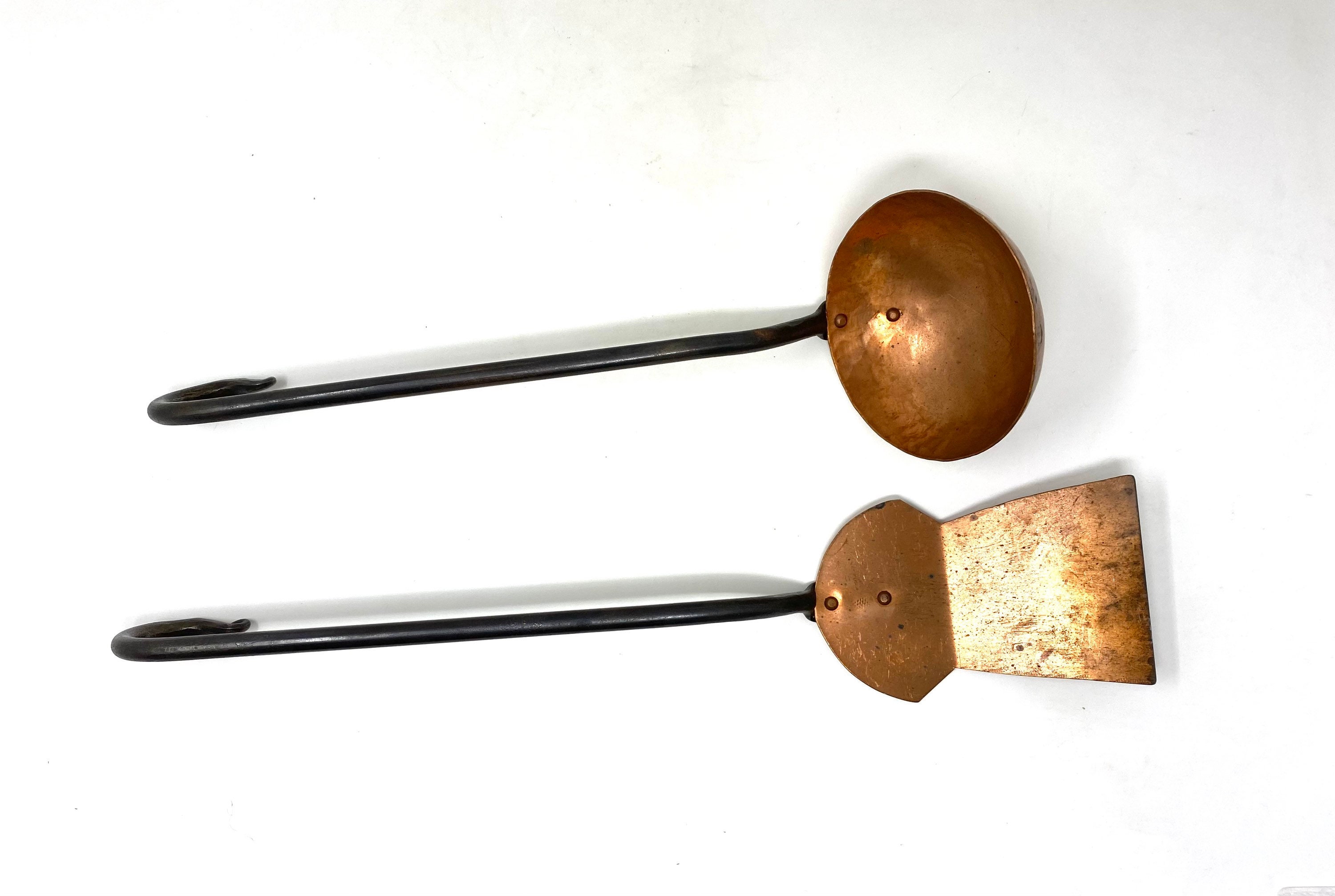 Vintage Solid Copper and Iron Kitchen Utensils Handmade and - Etsy