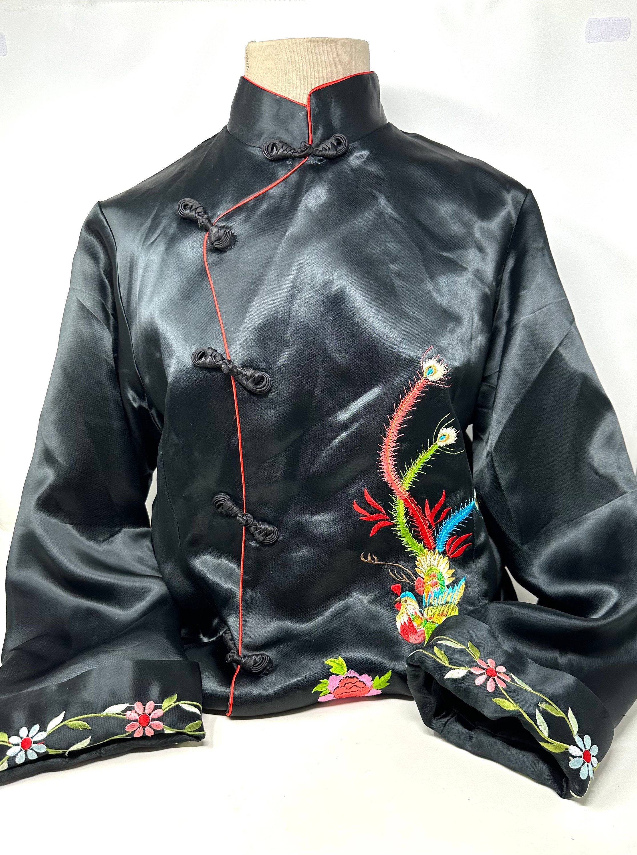 Hong Yao Vintage Chinese Silk Jacket - Etsy