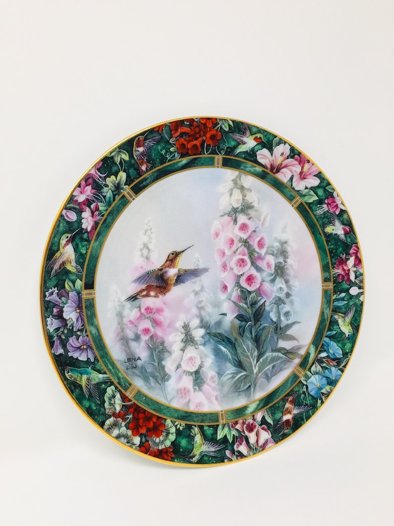 The Rufous Hummingbird Limited Edition Porcelain Plate by - Etsy