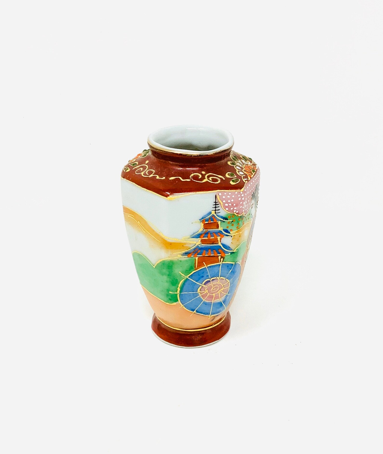 Japanese Porcelain Geisha Vase - Mid Century - Etsy
