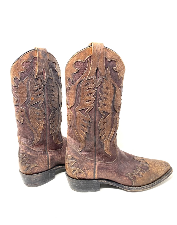 Vintage Frye Western Boots M Size 7.5 - Etsy