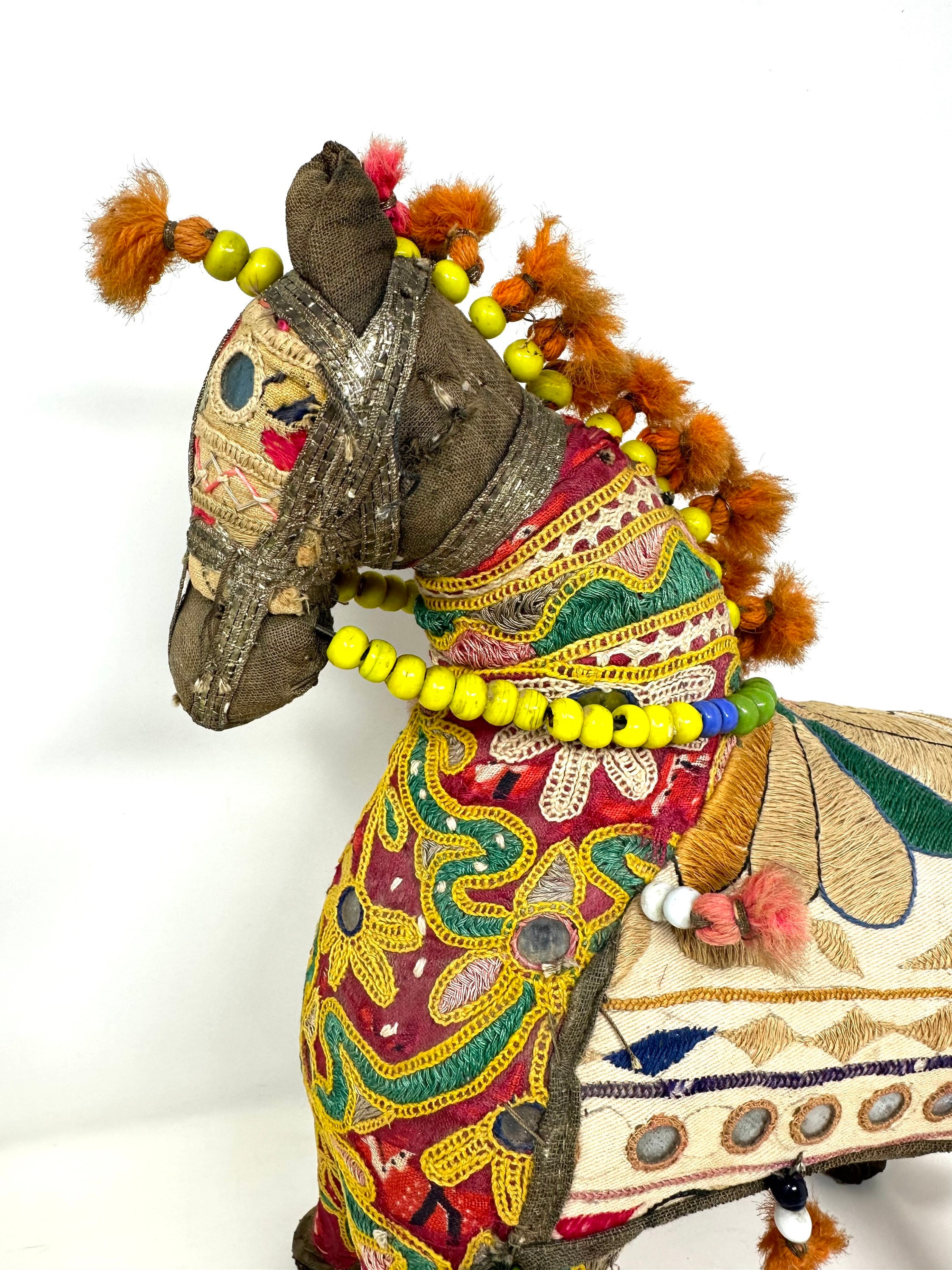 Vintage Rajasthani Embroidered Horse Circa 1950 - Etsy