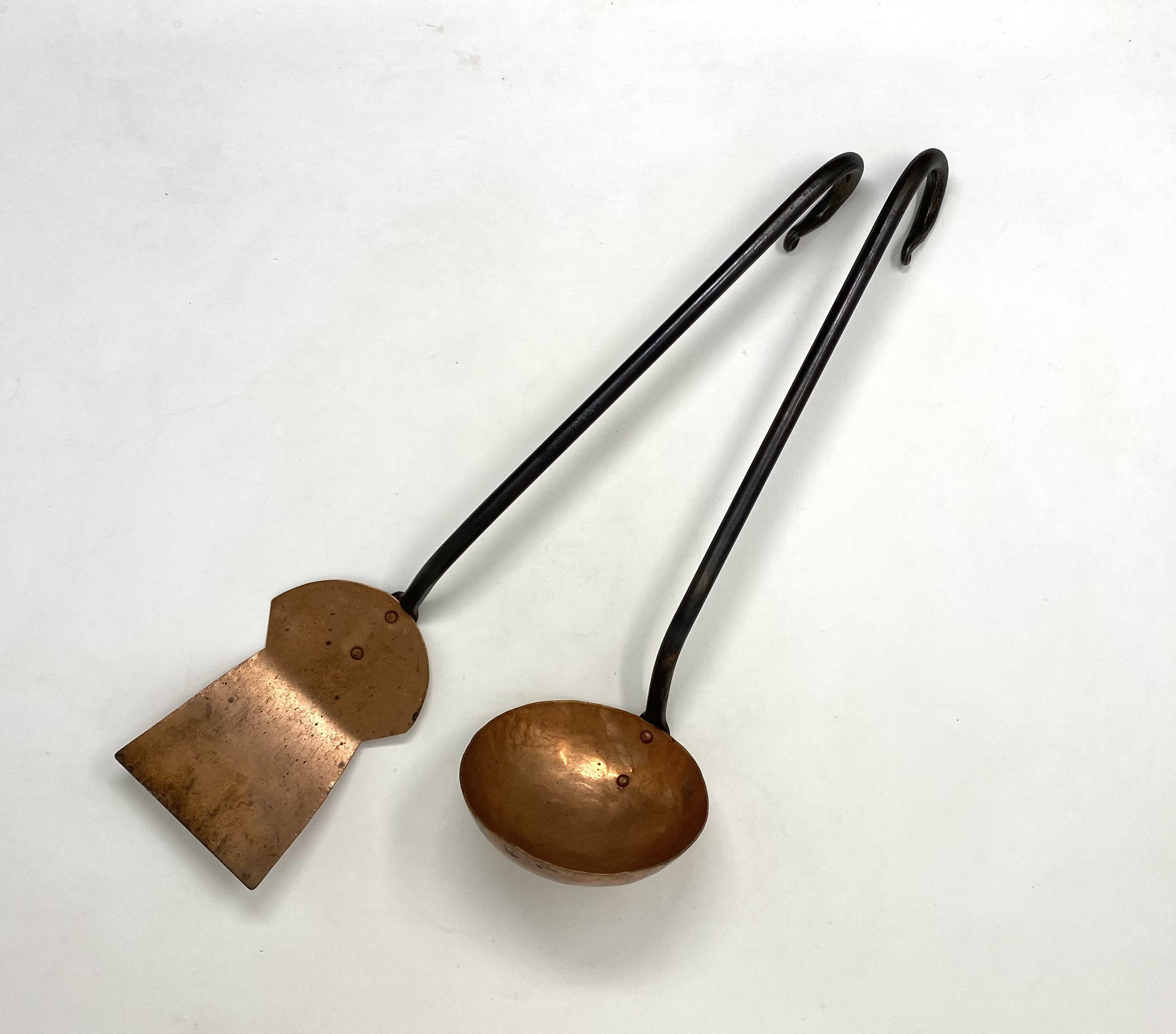 Vintage Solid Copper and Iron Kitchen Utensils Handmade and Signed - Etsy