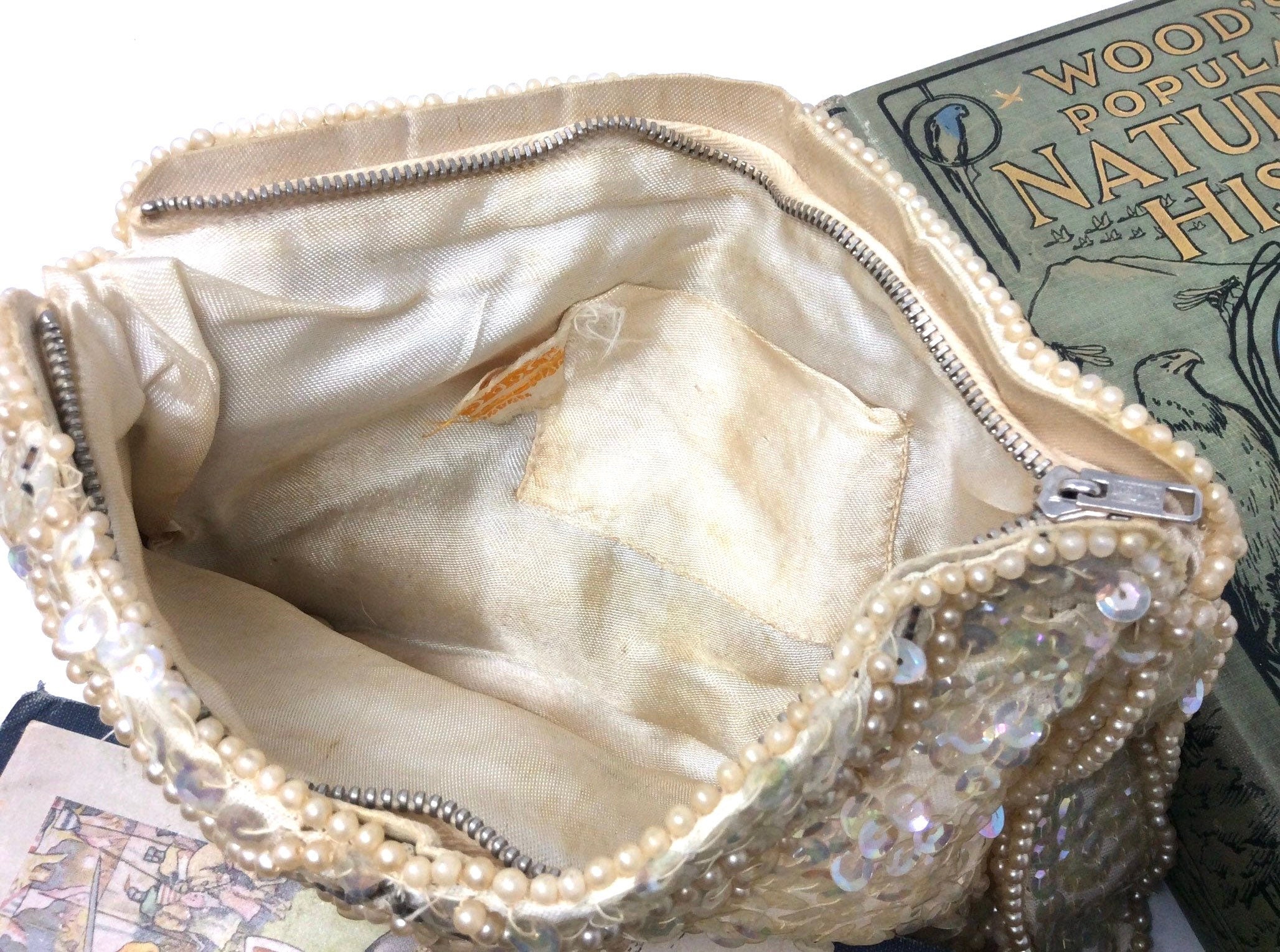 Vintage 1950s Handmade Sequined Clutch - Debbie Japan - Etsy