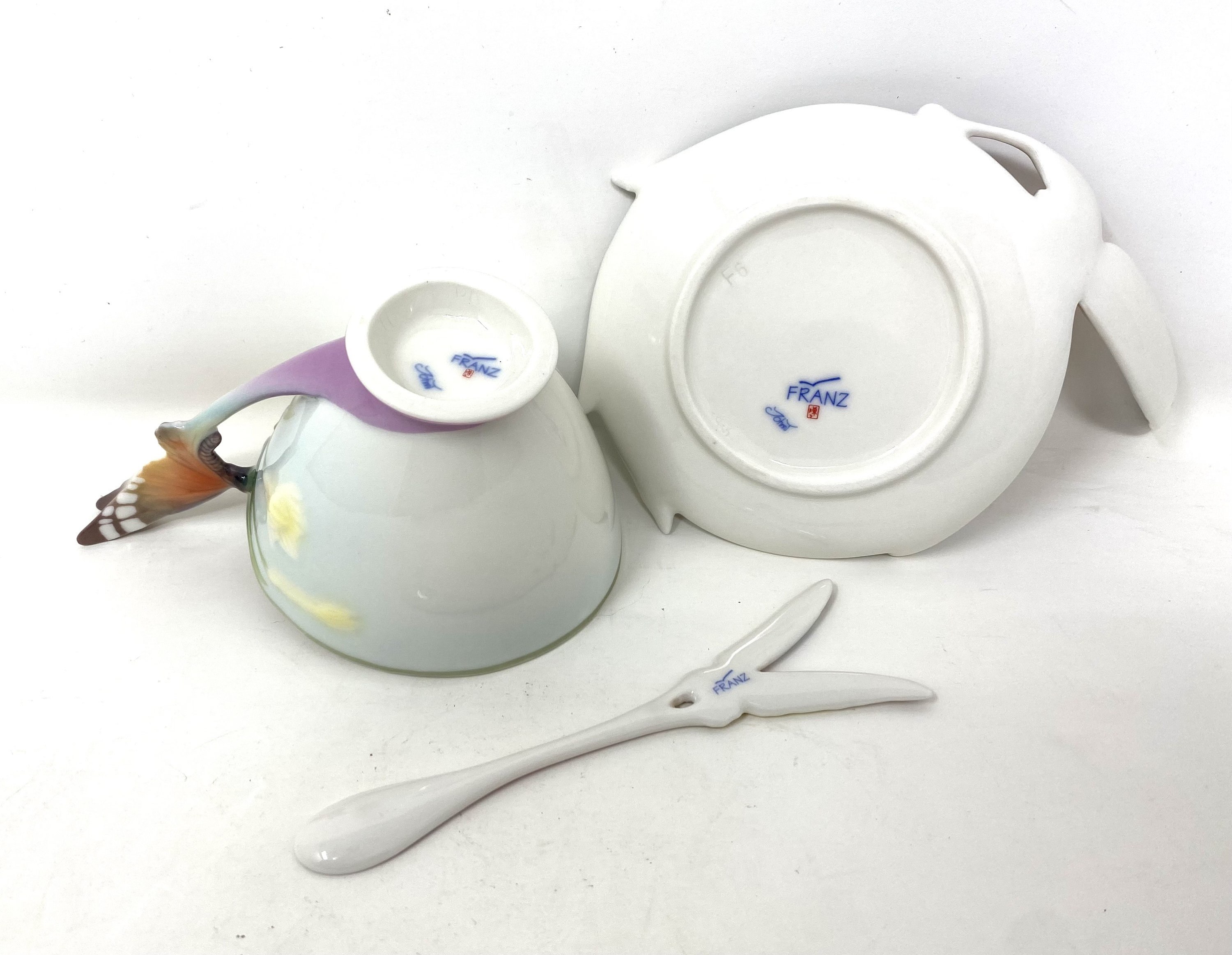 Franz Porcelain Butterfly Teacup and Saucer - Etsy