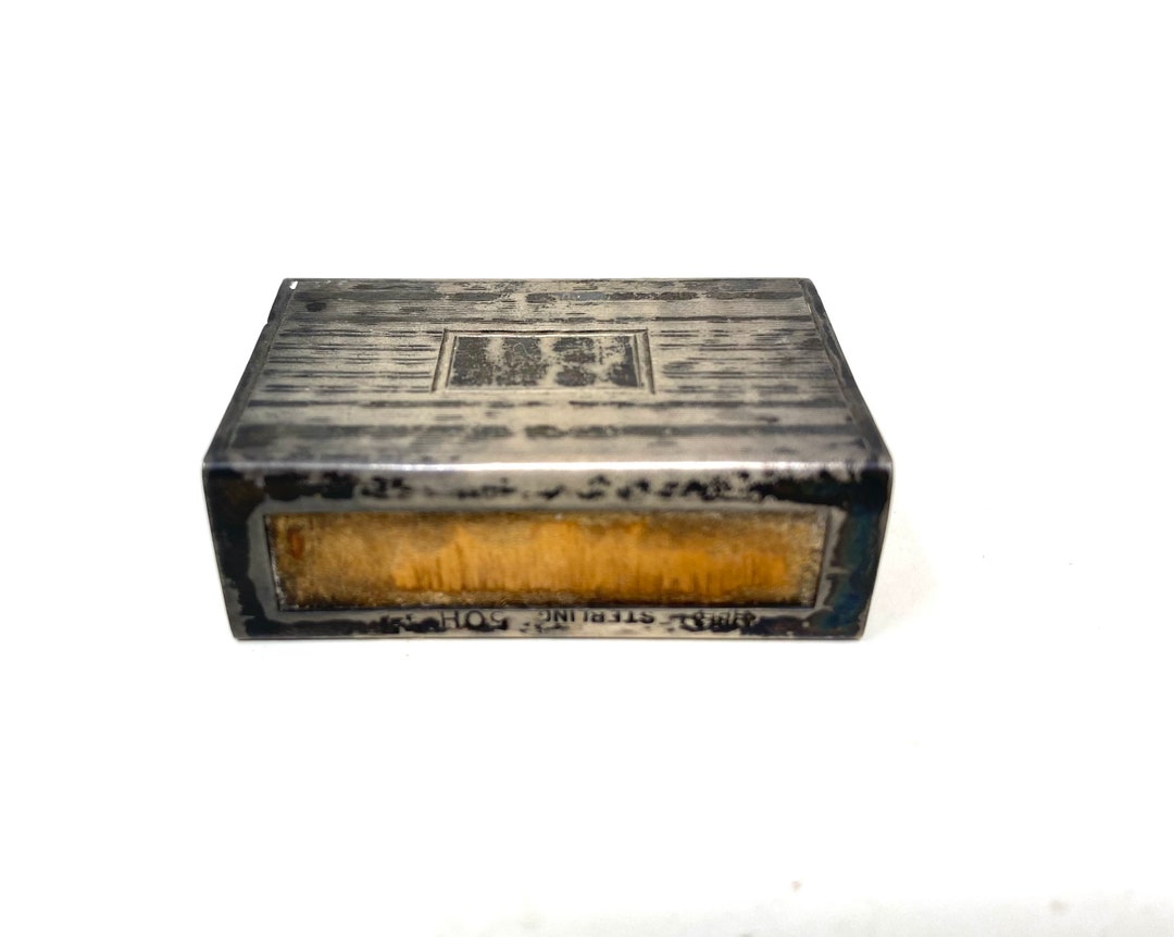 Sterling Silver Matchbox With Matches - Circa 1920-1940 - Etsy