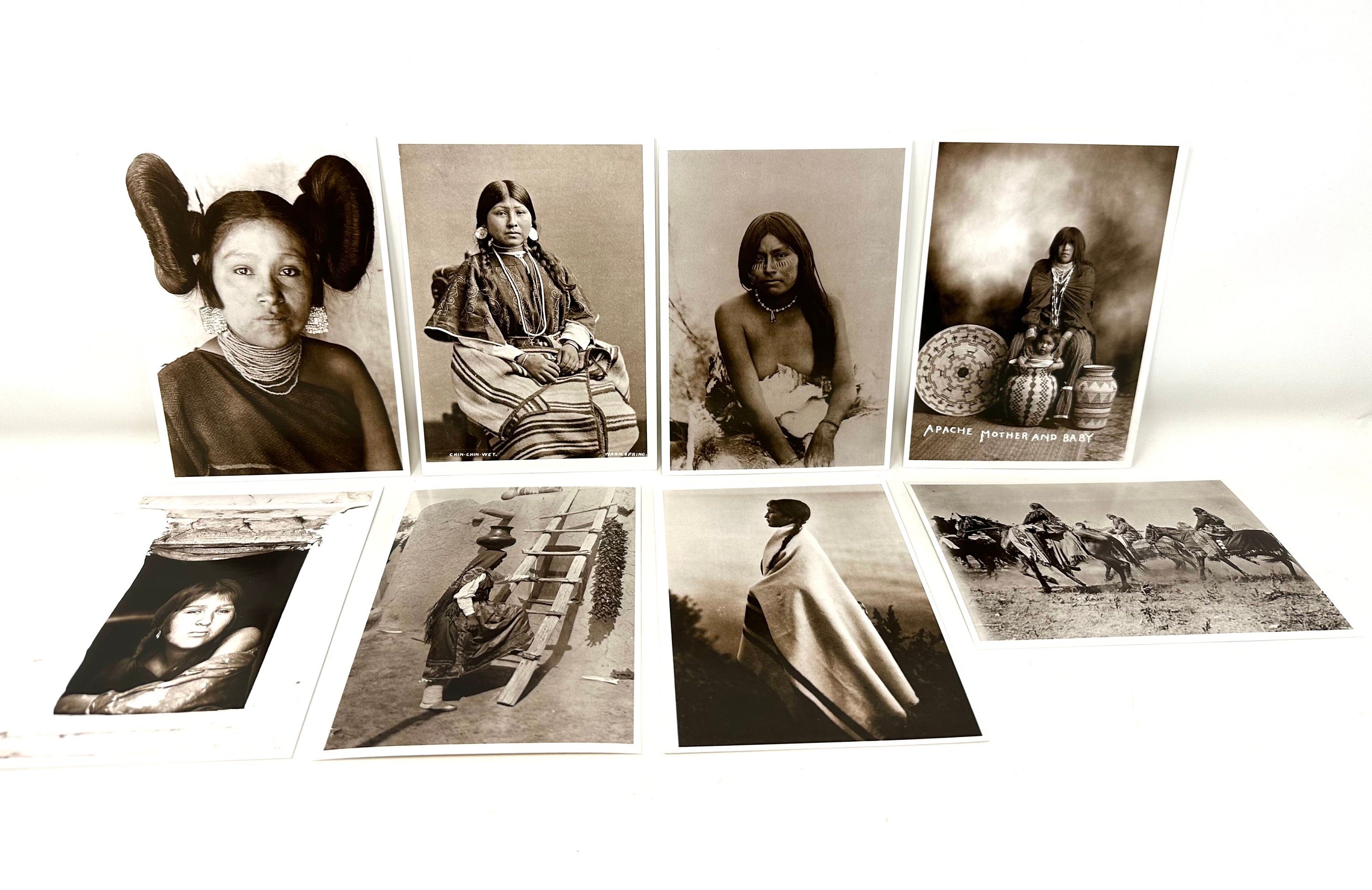 Azusa Vintage Postcards of Native American Women - Lot of 8 - Etsy