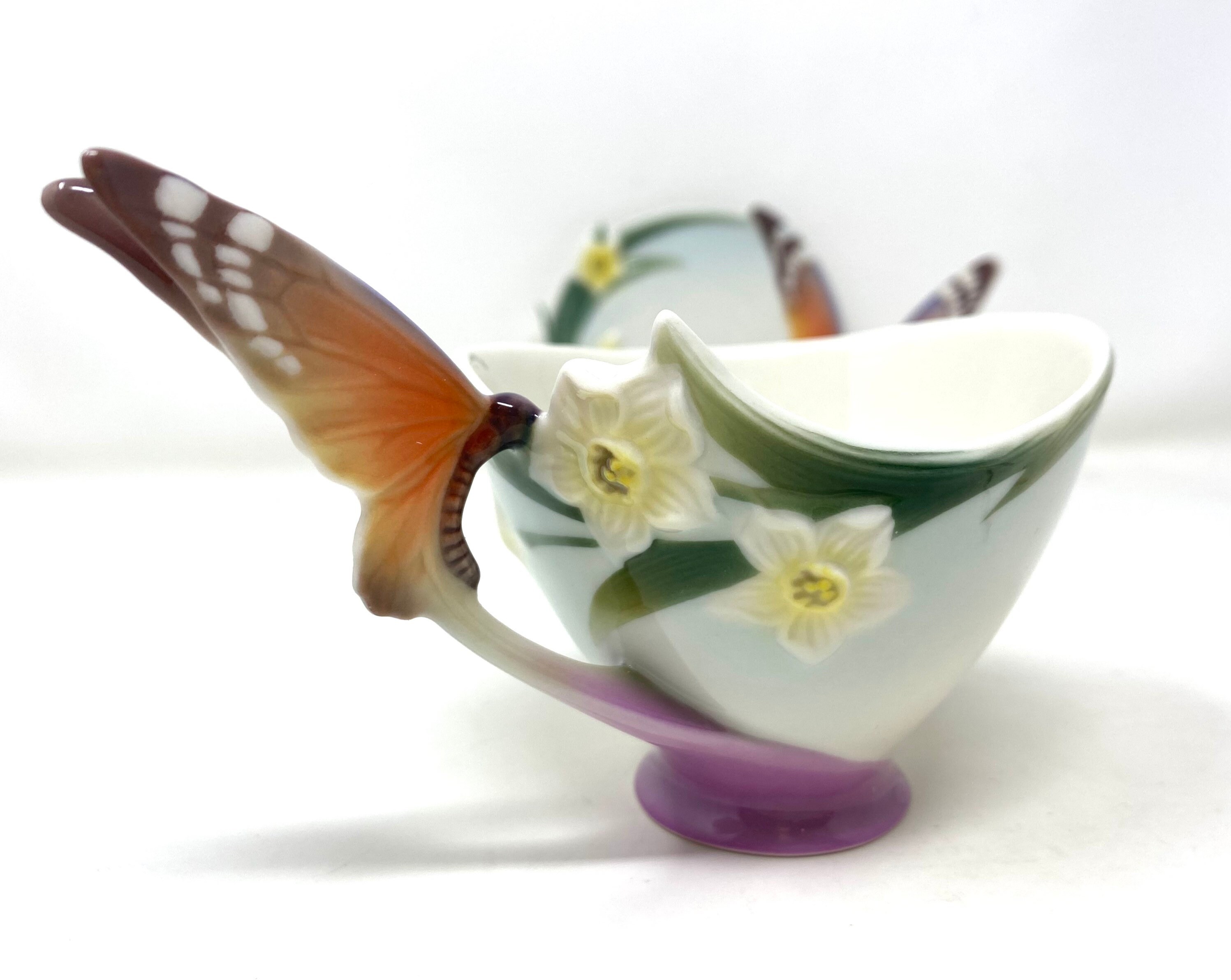 Franz Porcelain Butterfly Teacup and Saucer - Etsy