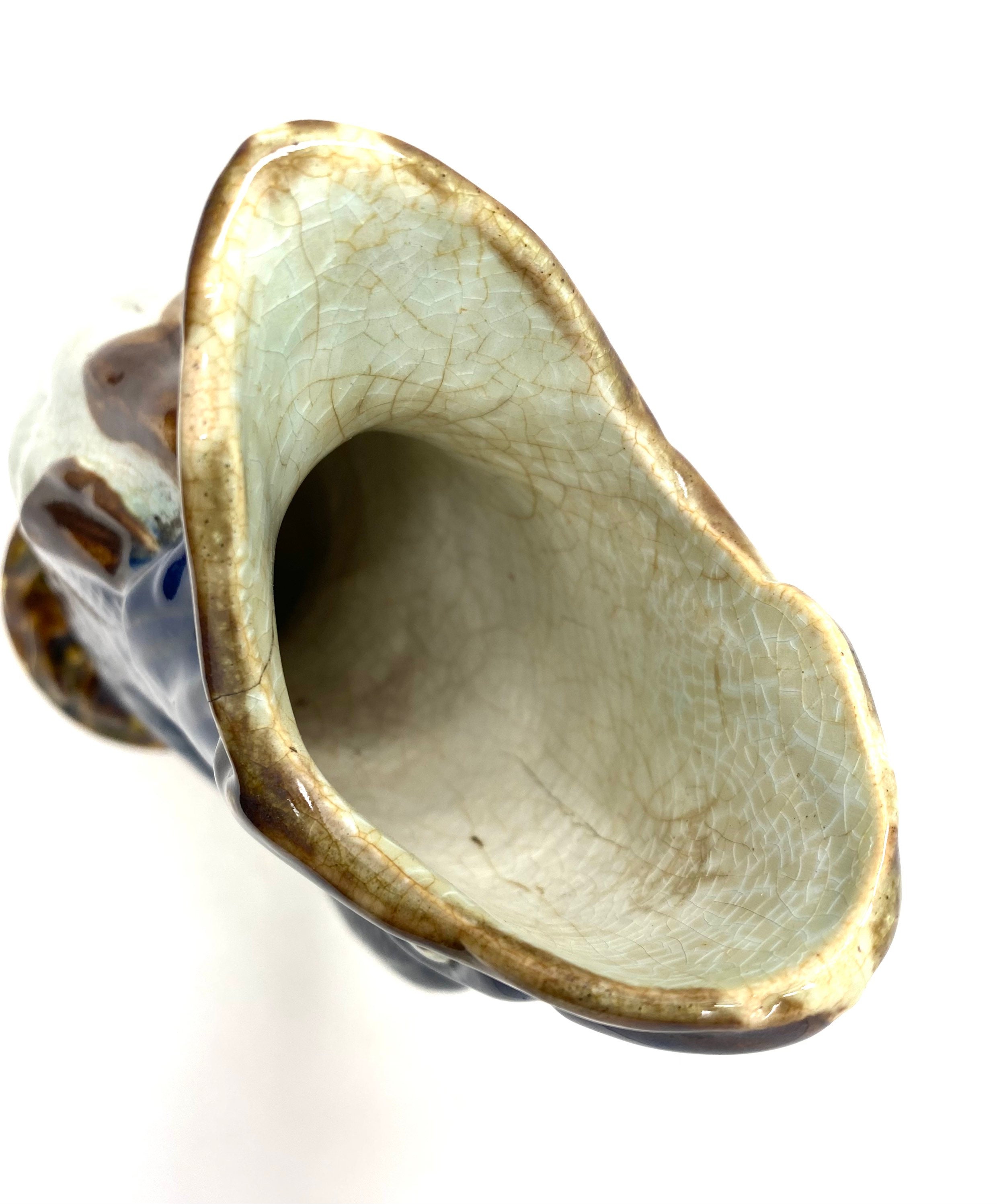 Antique Majolica Gurgling Fish Pitcher - Etsy