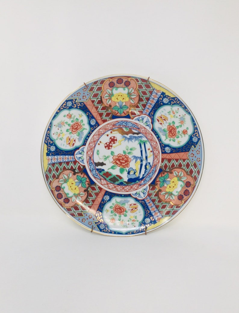 Miyako Imari Ware Porcelain Plate - Made in Japan - Etsy