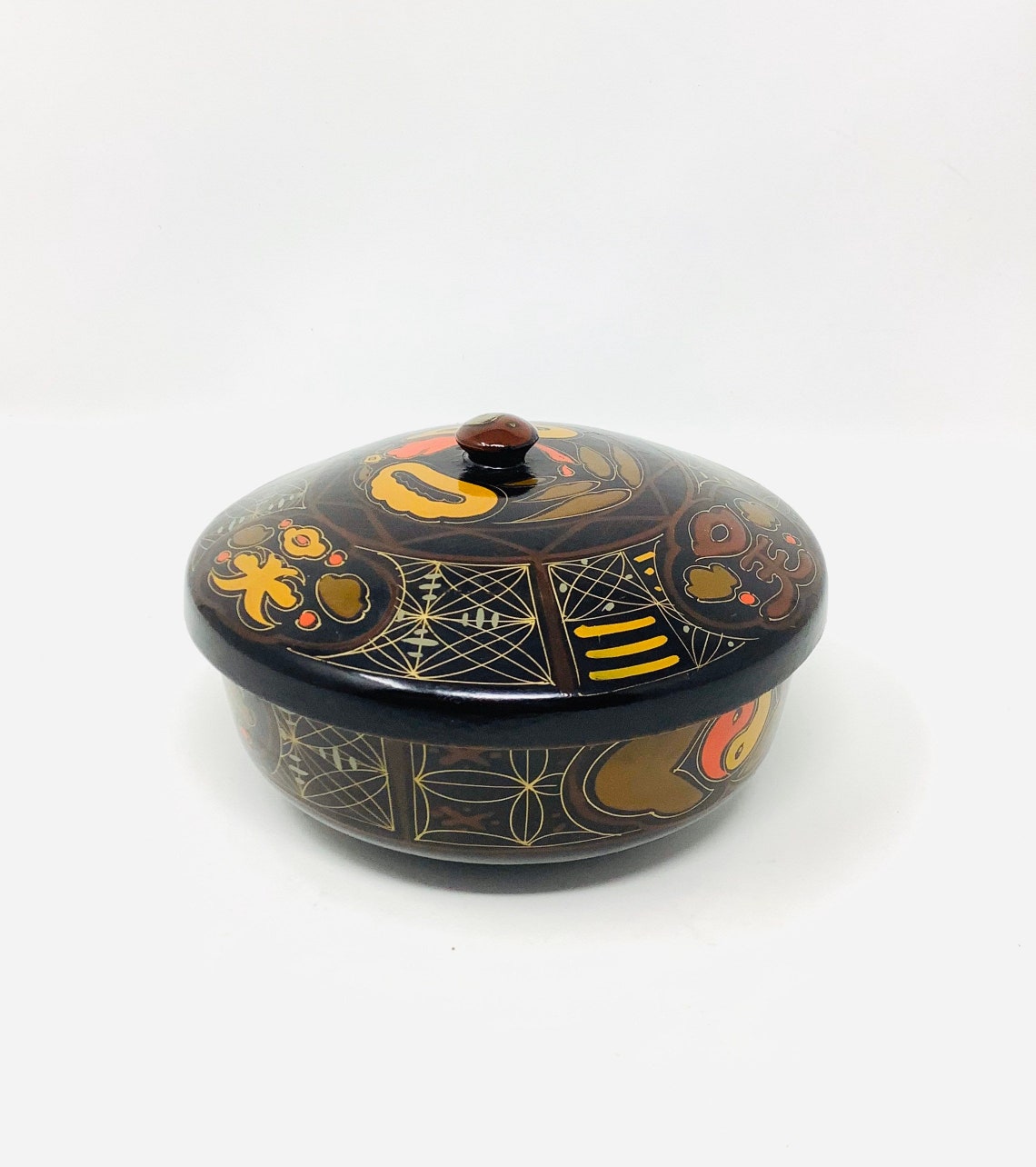 Japanese Shikki Lacquerware Box Mid-century - Etsy
