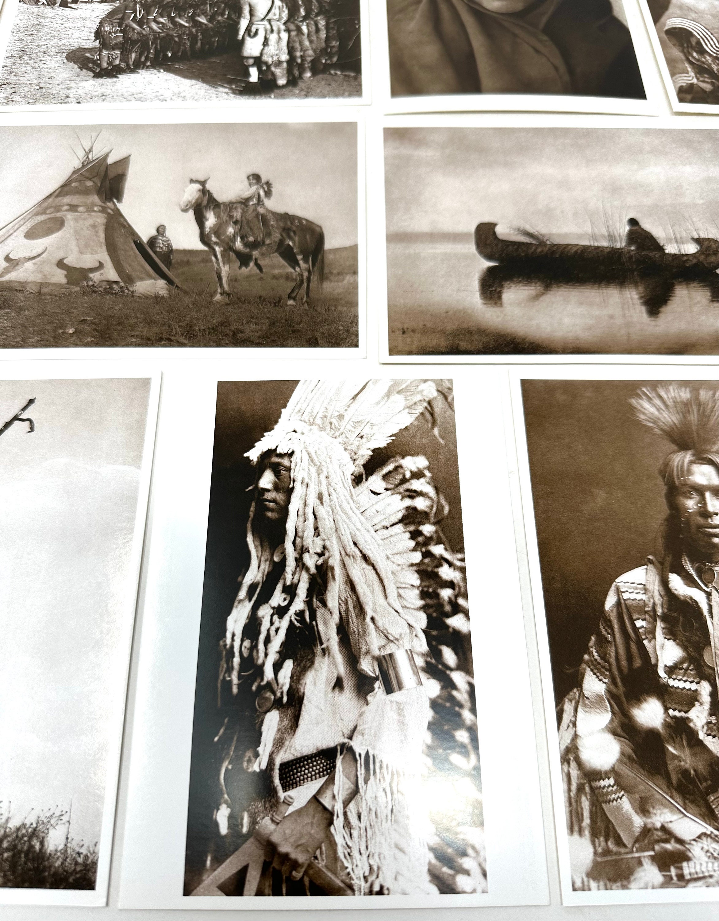 Azusa Native American Post Cards by Edward S Curtis - Lot of 15 - Etsy