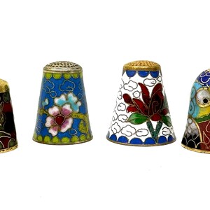 Vintage Thimble Collection - 42 Thimbles With Display - Etsy