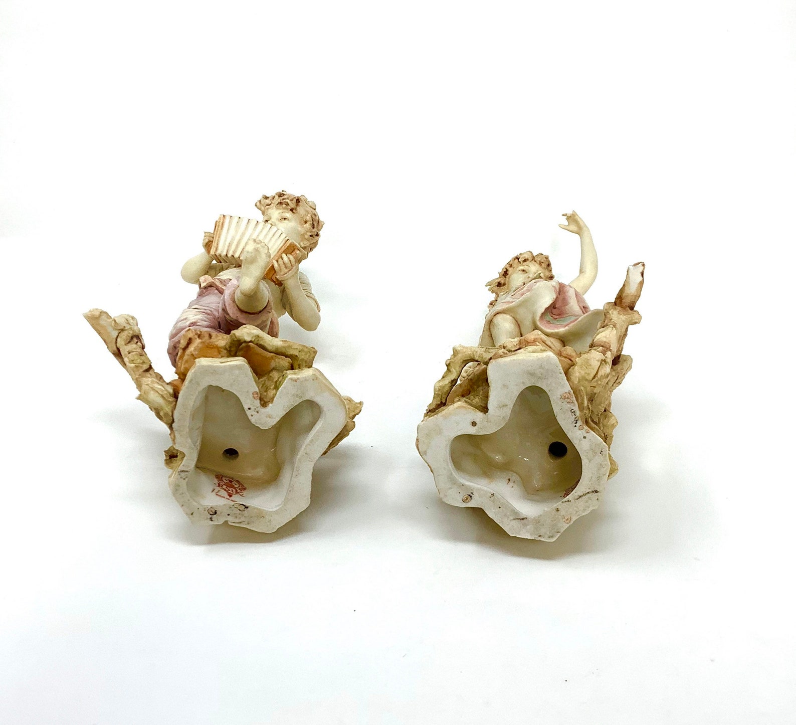 Rstk Turn Teplitz Bohemia Antique Porcelain Figures - Set of 2 - Made ...
