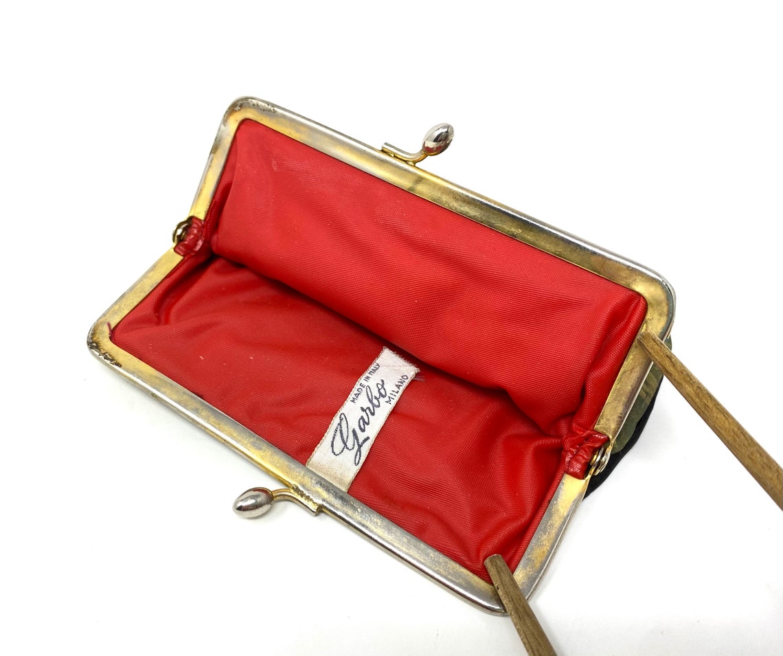 Garbo Satin Coin Purse Made in Italy Circa 1960 - Etsy