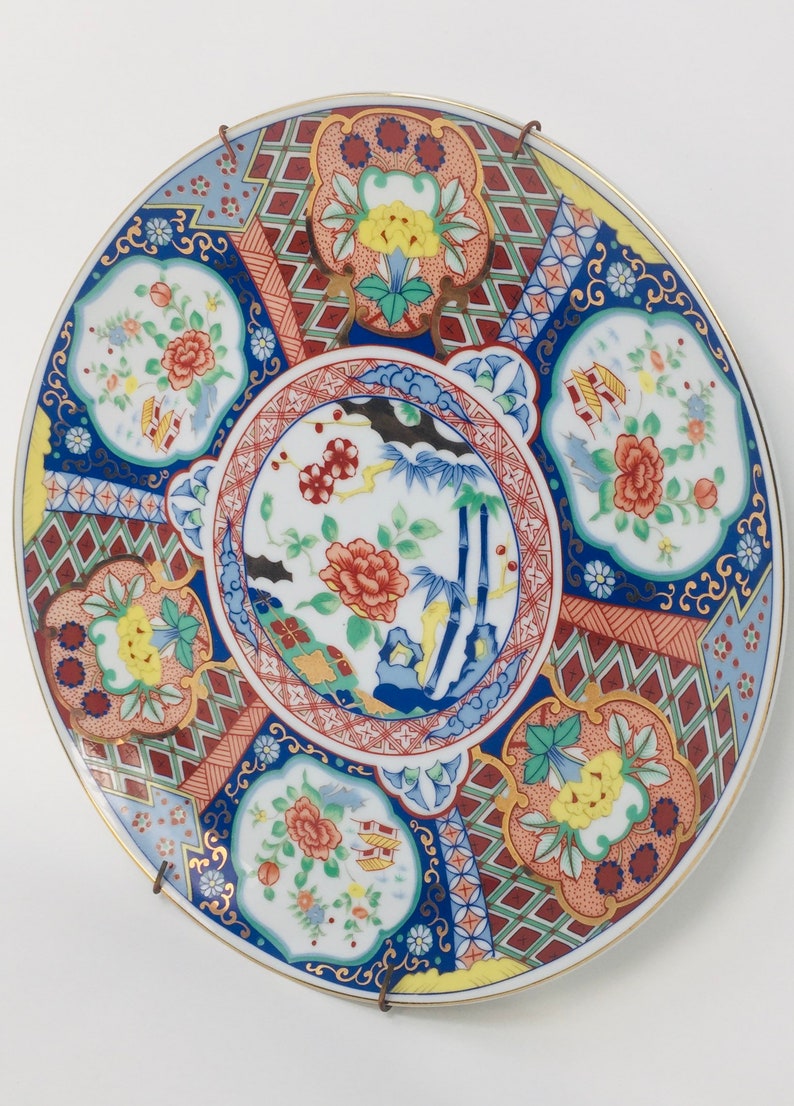 Miyako Imari Ware Porcelain Plate - Made in Japan - Etsy