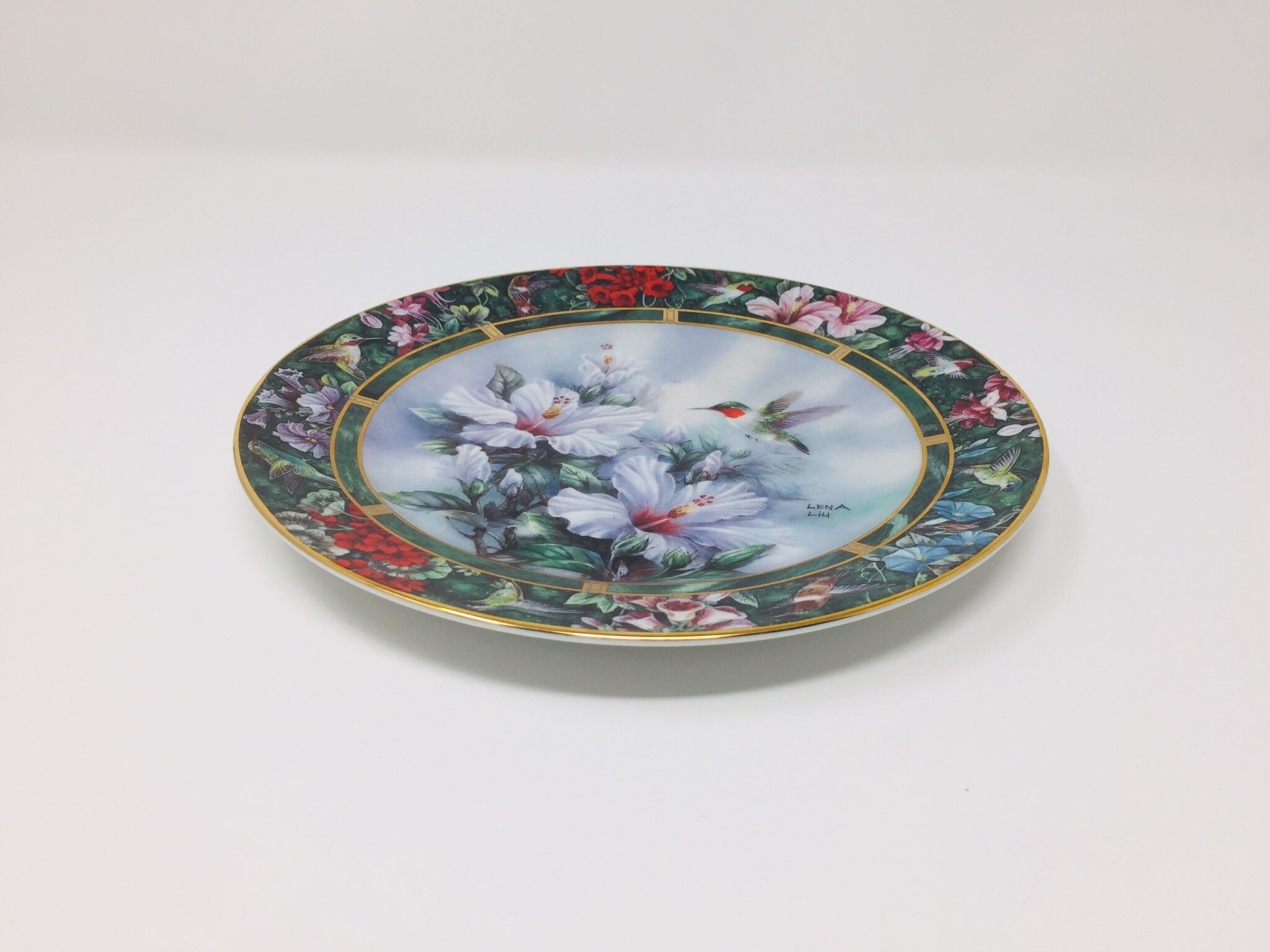 Ruby Throated Hummingbird China Plate - Limited Edition - Signed and ...