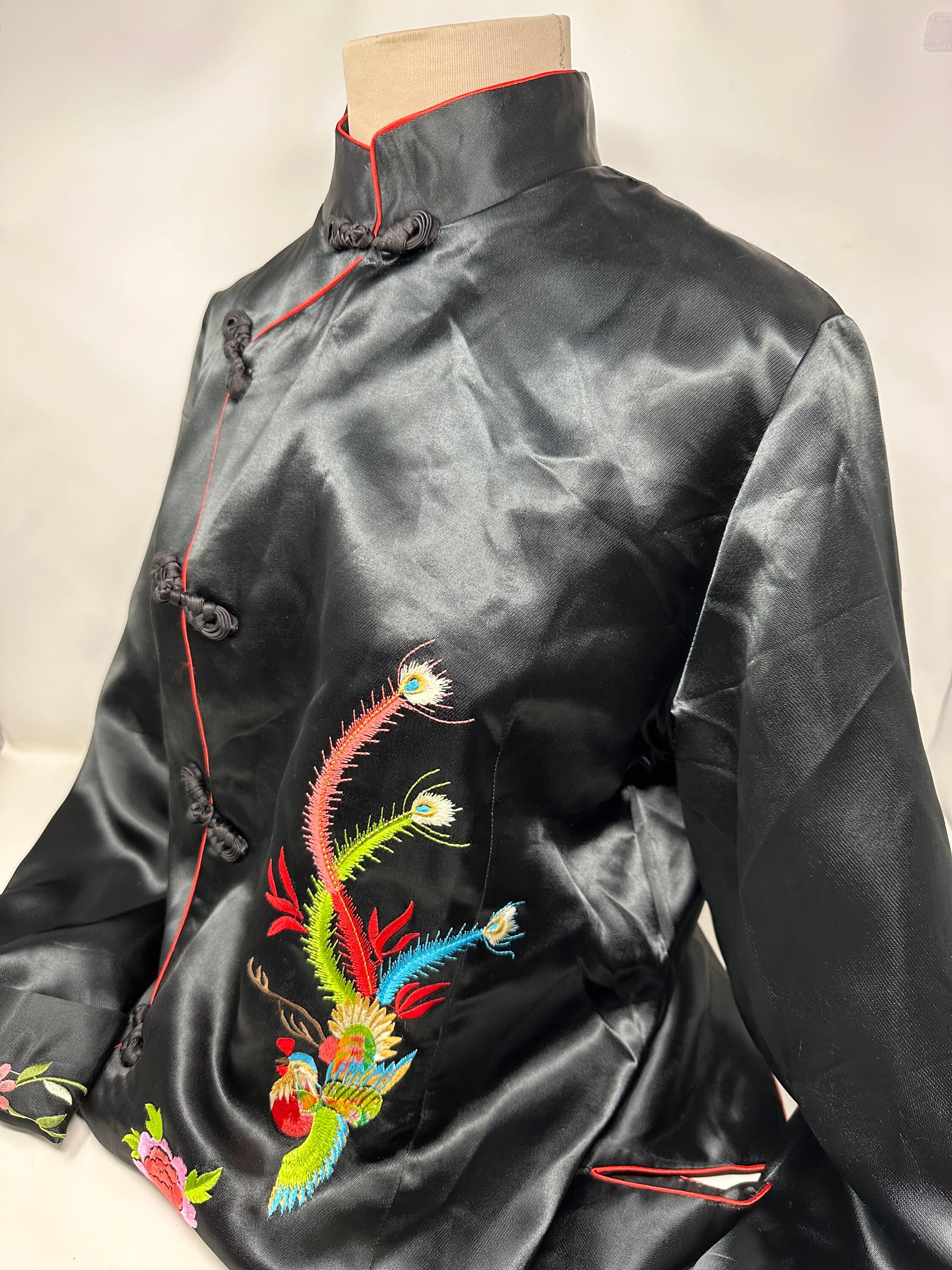 Hong Yao Vintage Chinese Silk Jacket - Etsy