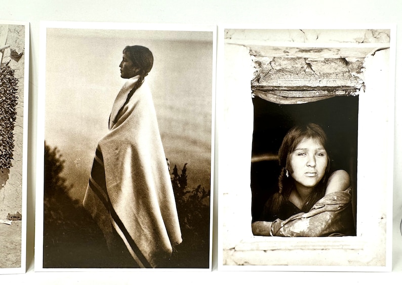 Azusa Vintage Postcards of Native American Women - Lot of 8 - Etsy