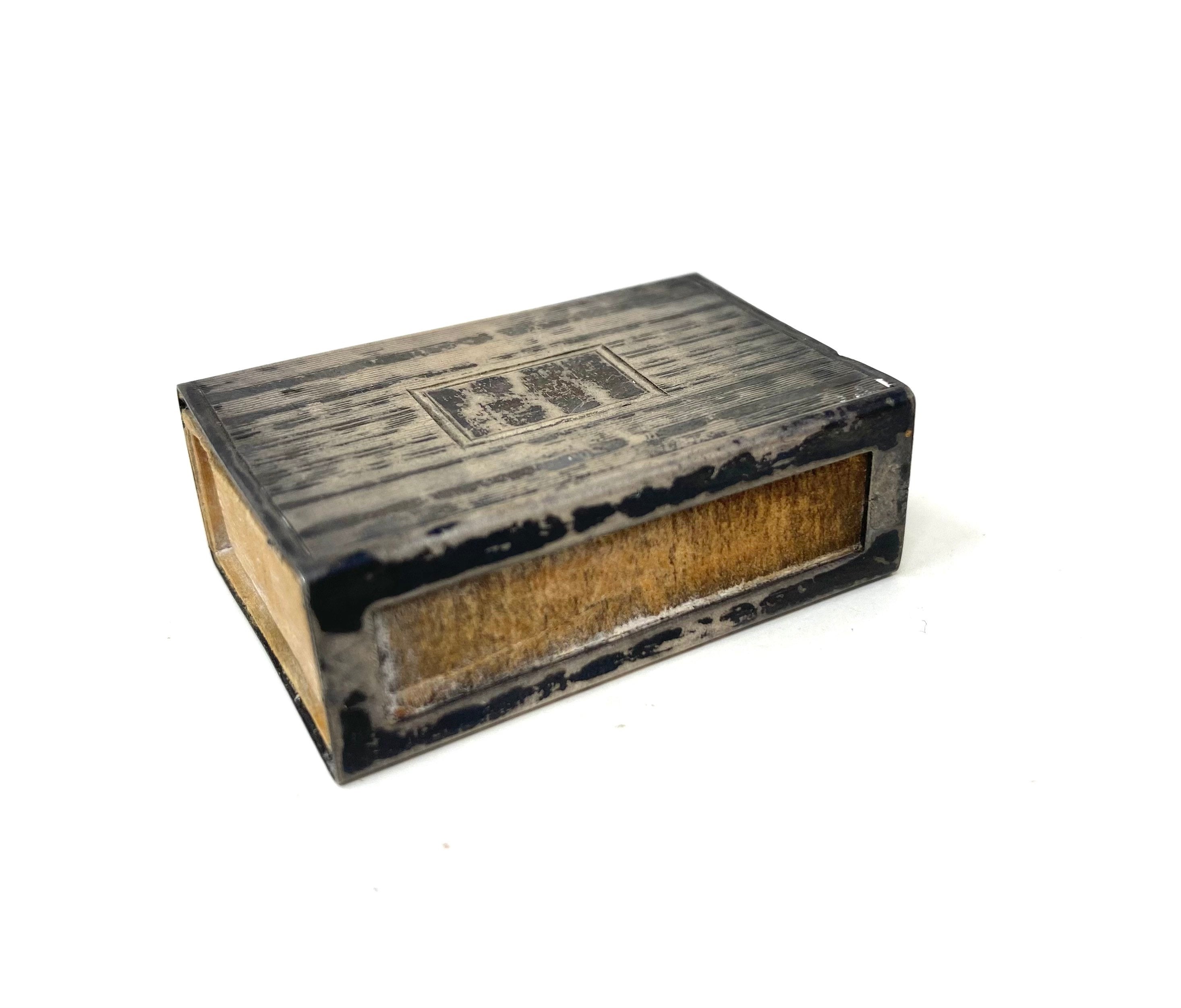 Sterling Silver Matchbox With Matches - Circa 1920-1940 - Etsy