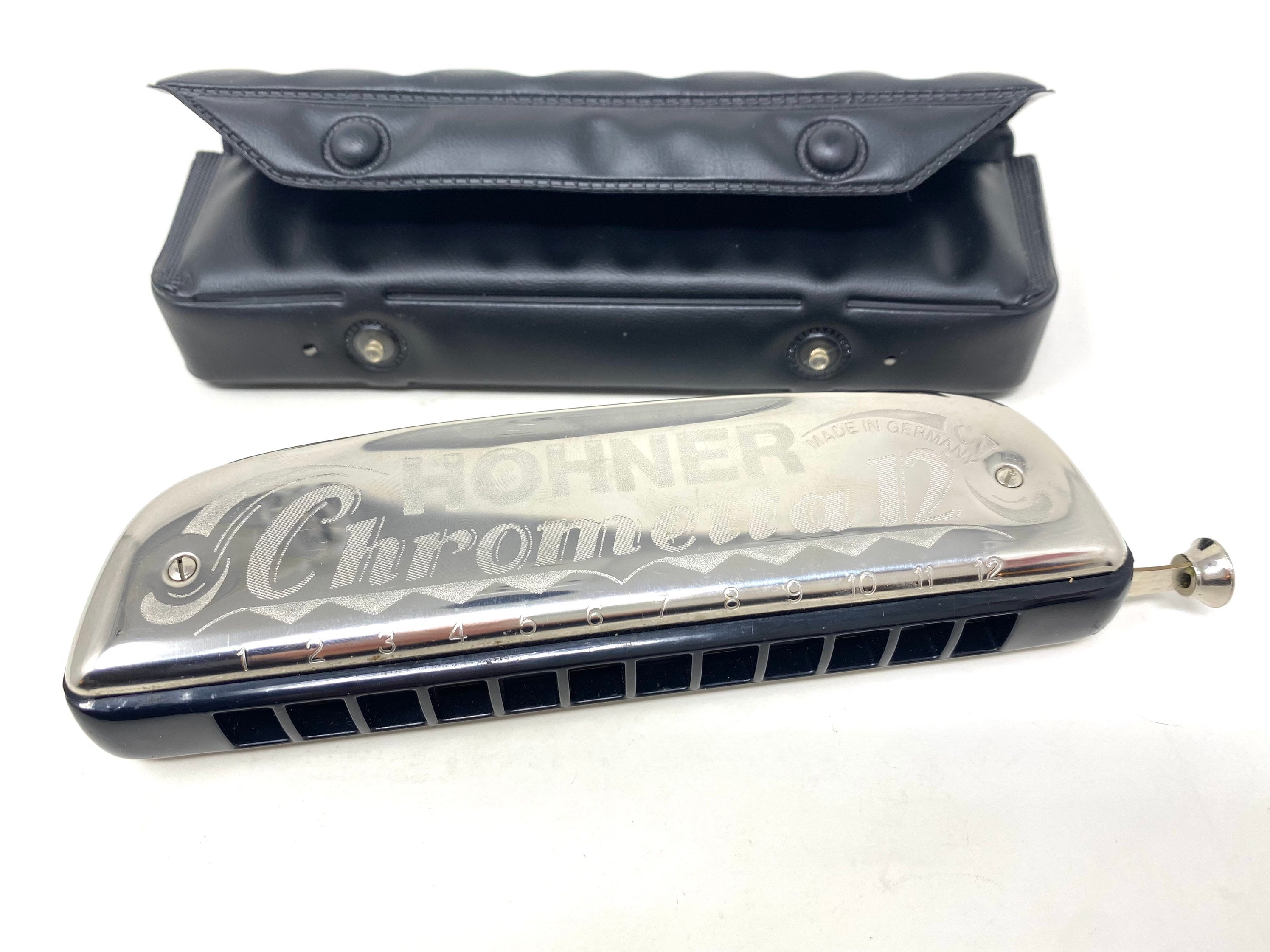 M. Hohner Chrometta 12 Harmonica With Case - Etsy