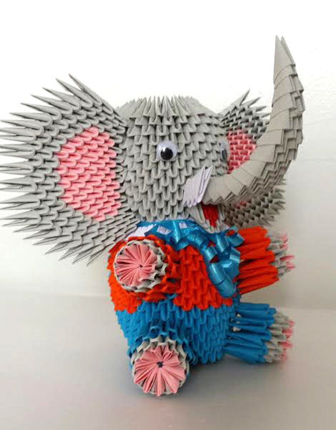 3d Origami Elephant - Etsy