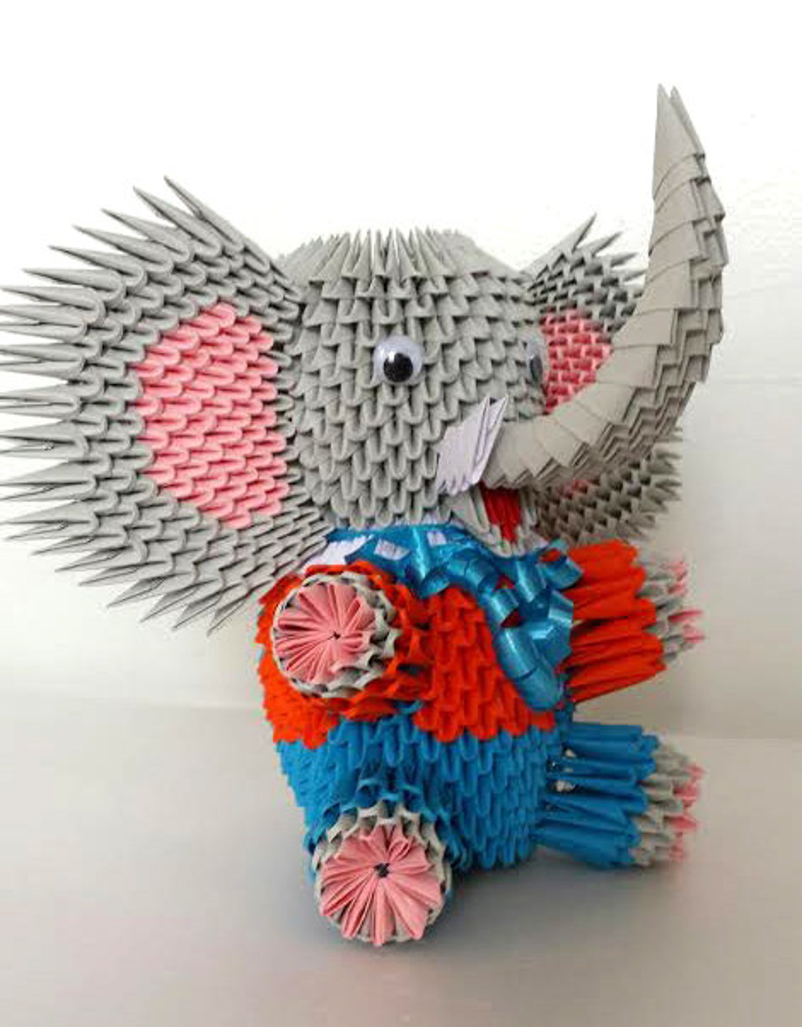 3d Origami Elephant - Etsy