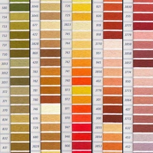 447 Colors DMC, Round Diamond Painting Drills, Replacement Beads, 3765 ...