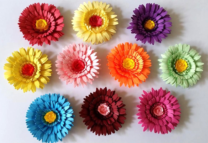 3D Paper Gerbera | Etsy