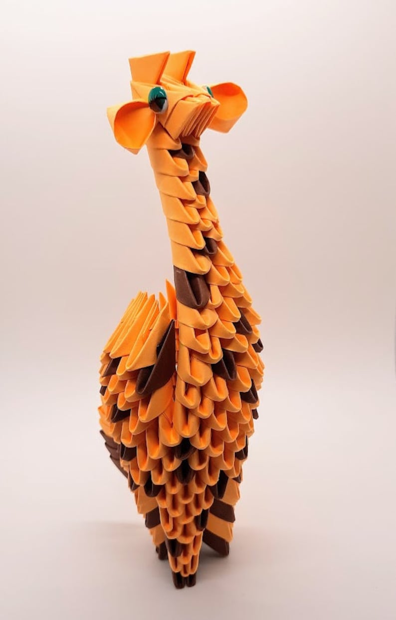 3D Origami Giraffe - Etsy