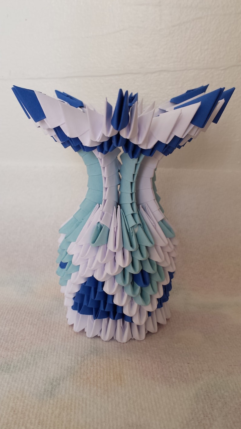 3d origami small vase | Etsy