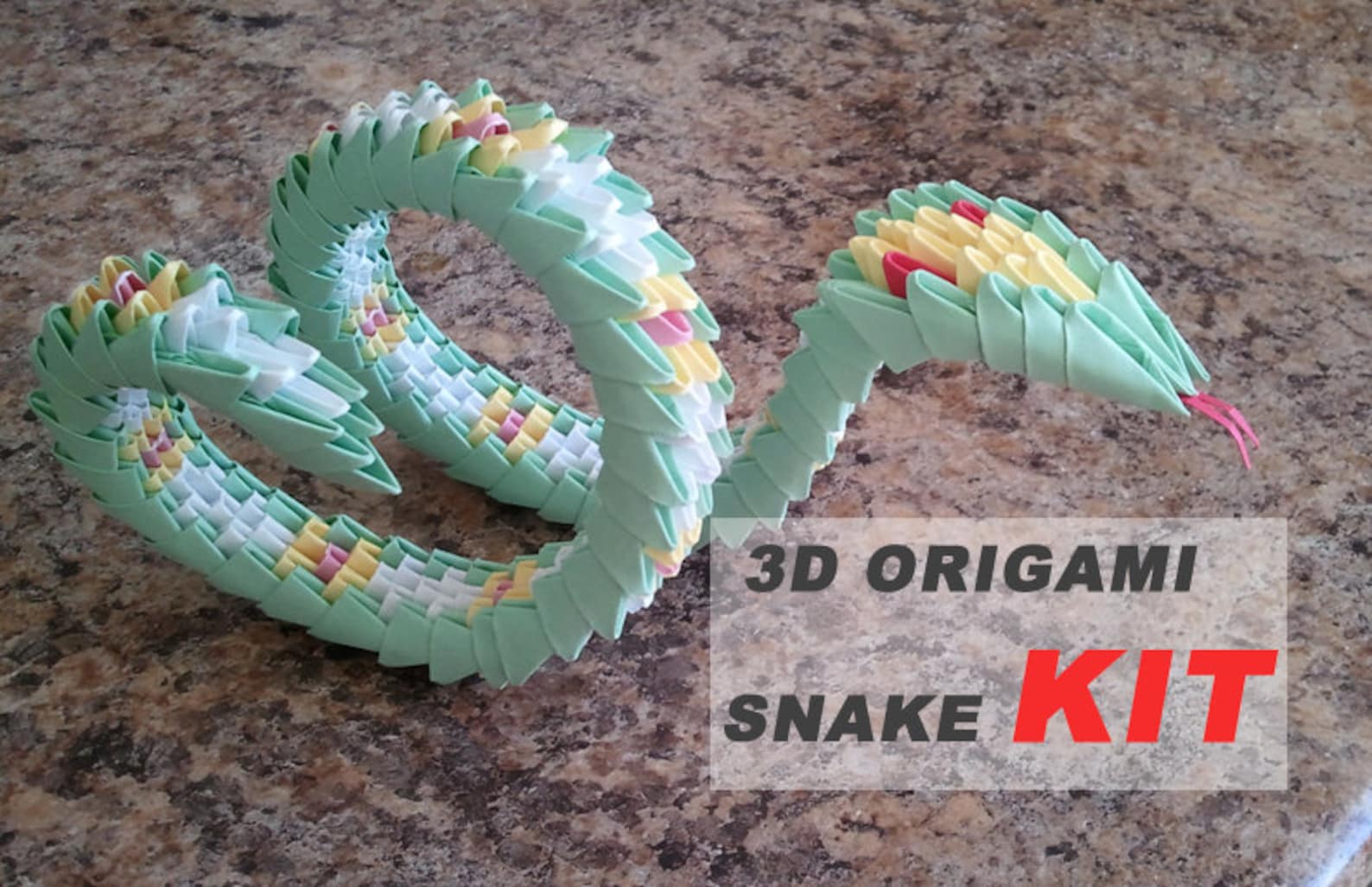 3d Origami Snake KIT | Etsy