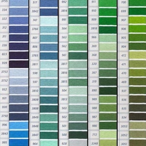 447 Colors DMC, Round Diamond Painting Drills, Replacement Beads, 3830 ...