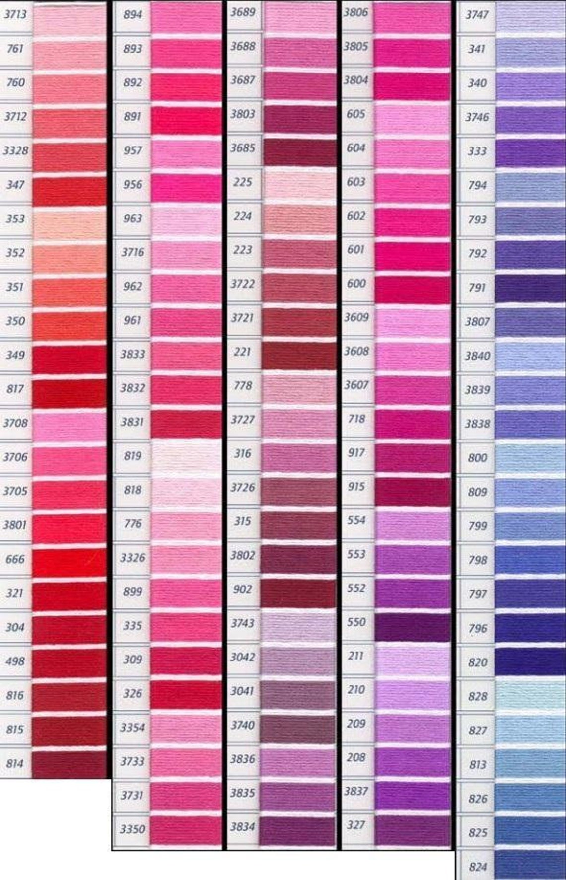 447 Colors DMC, Round Diamond Painting Drills, Replacement Beads, 150 ...