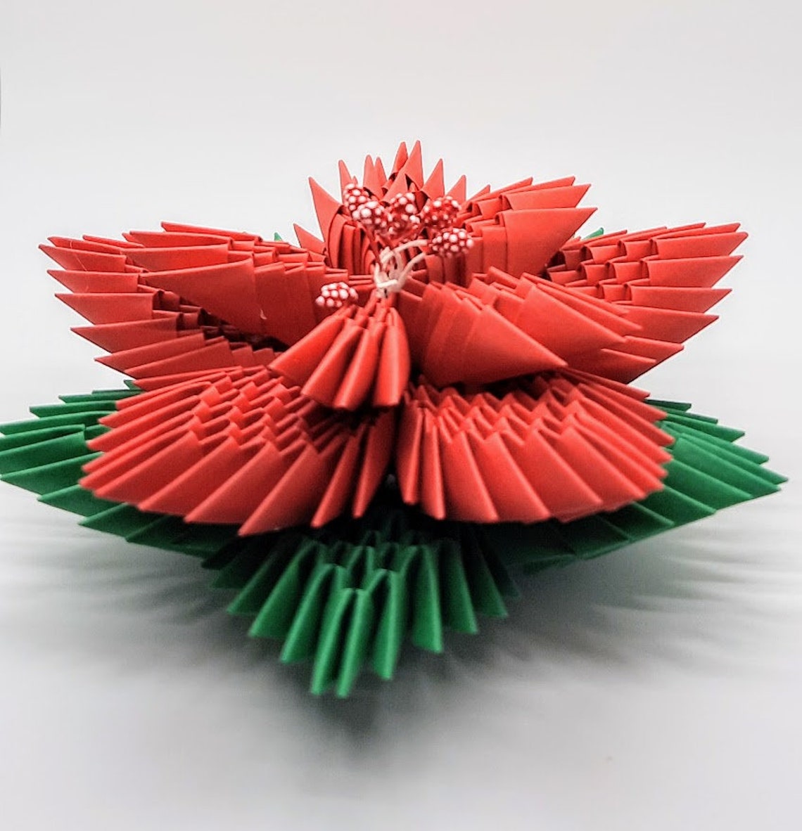 3d origami Poinsettia small | Etsy