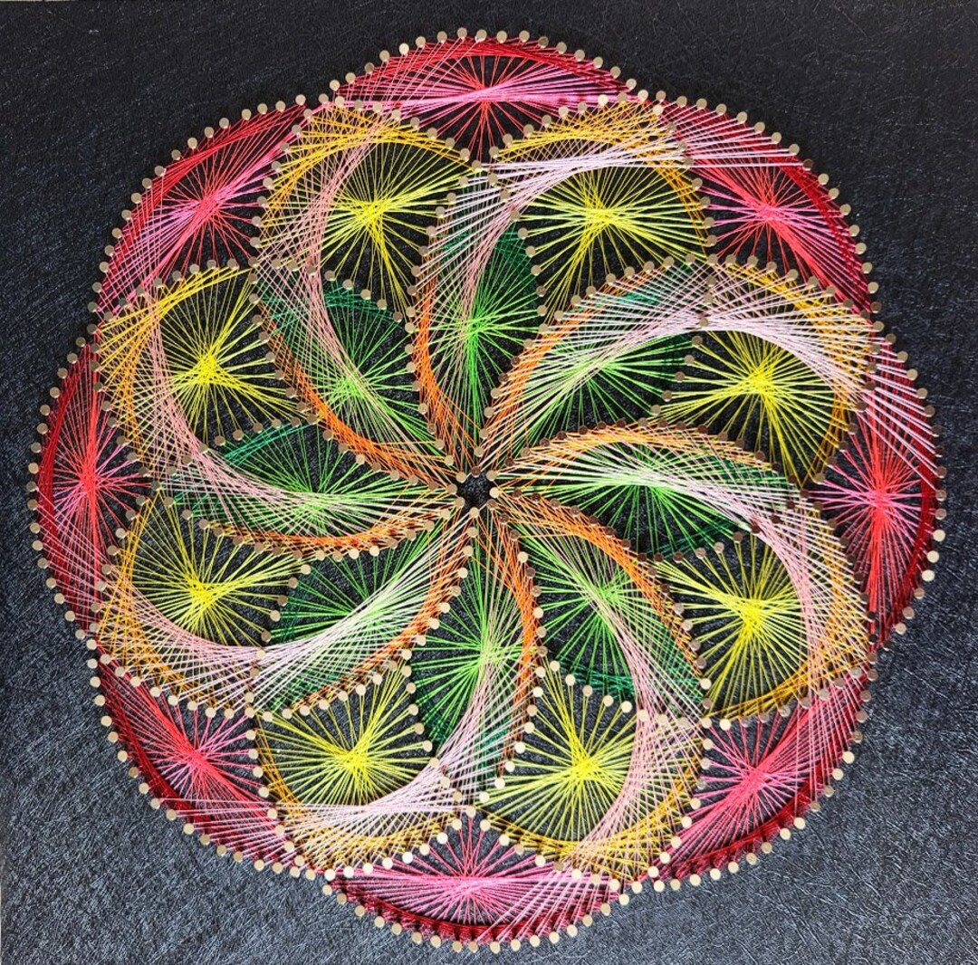 String Art Sacred Geometry, Galaxy - Etsy