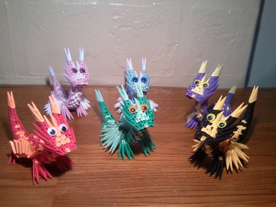 3d Origami Mini Dragon