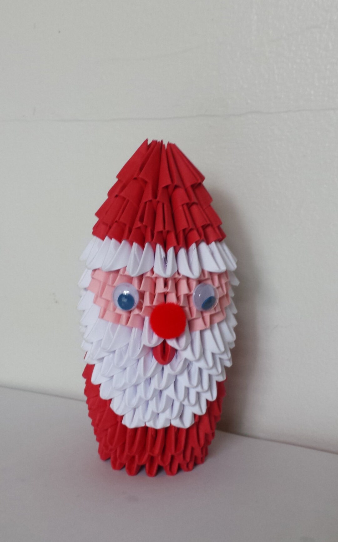 3D Origami Santa Claus (medium) - Etsy