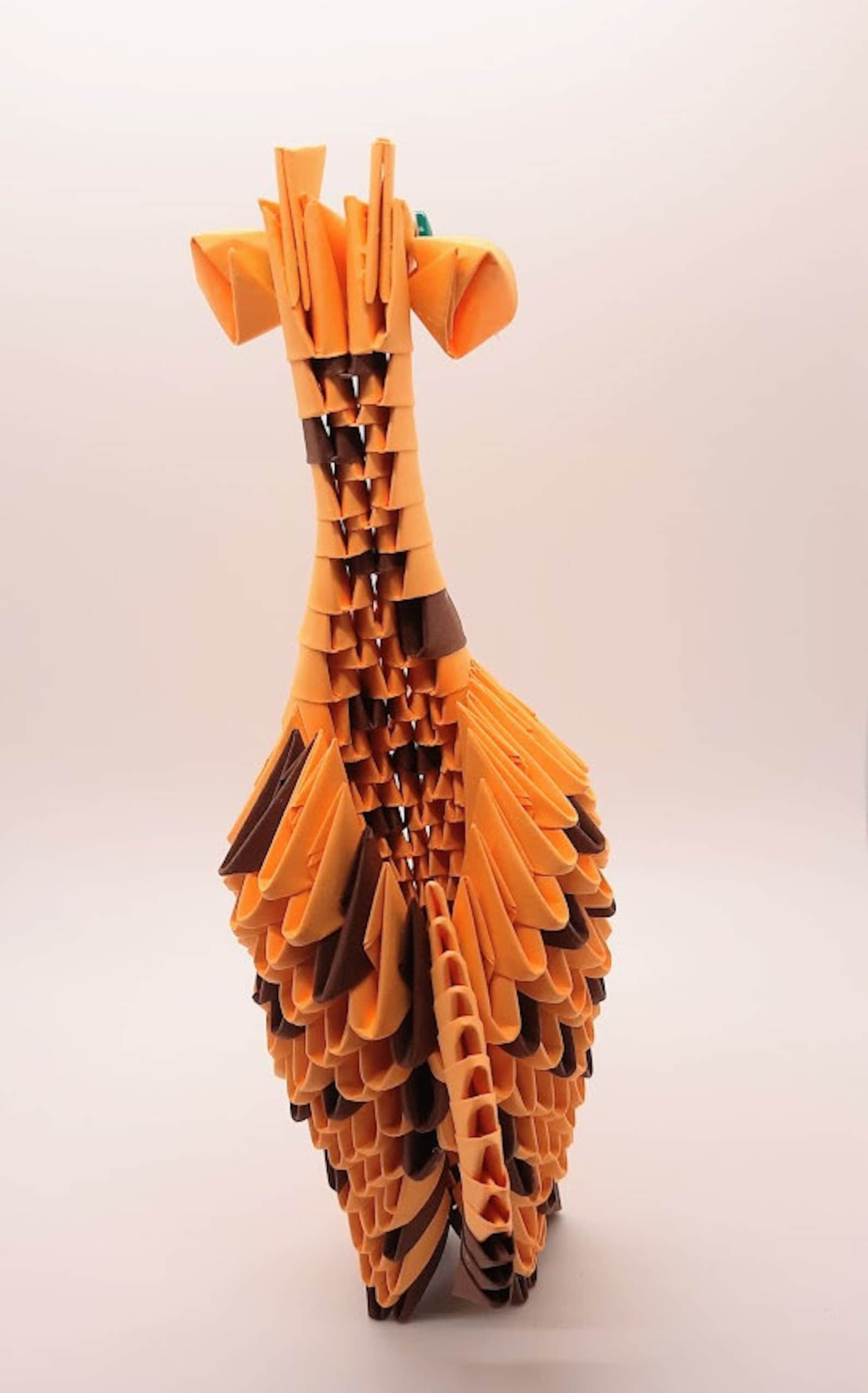 3D Origami Giraffe - Etsy