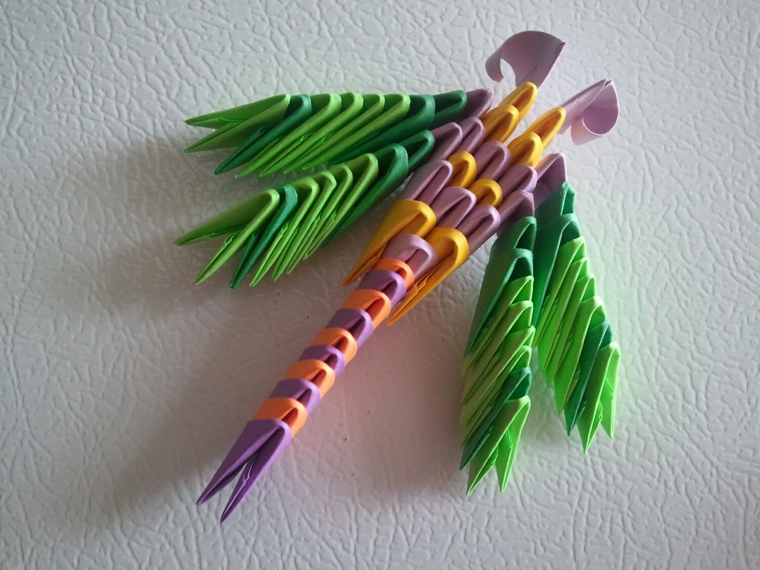 3d Origami Dragonfly magnet | Etsy